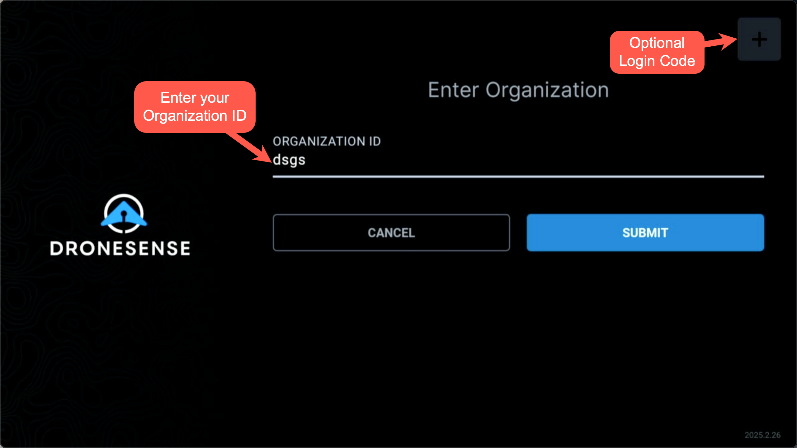 Log in to the DroneSense App – DroneSense Support