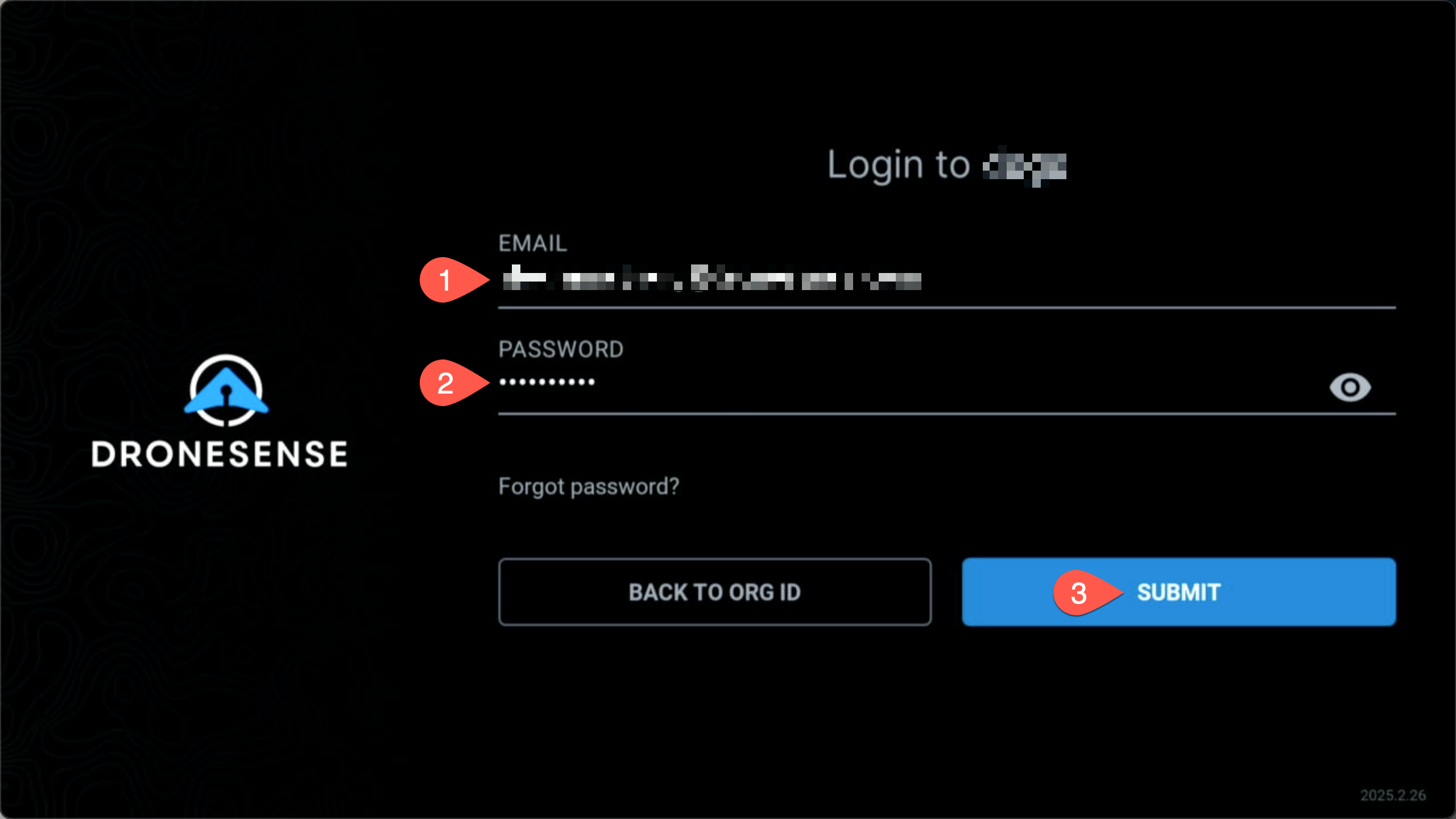 Log in to the DroneSense App – DroneSense Support