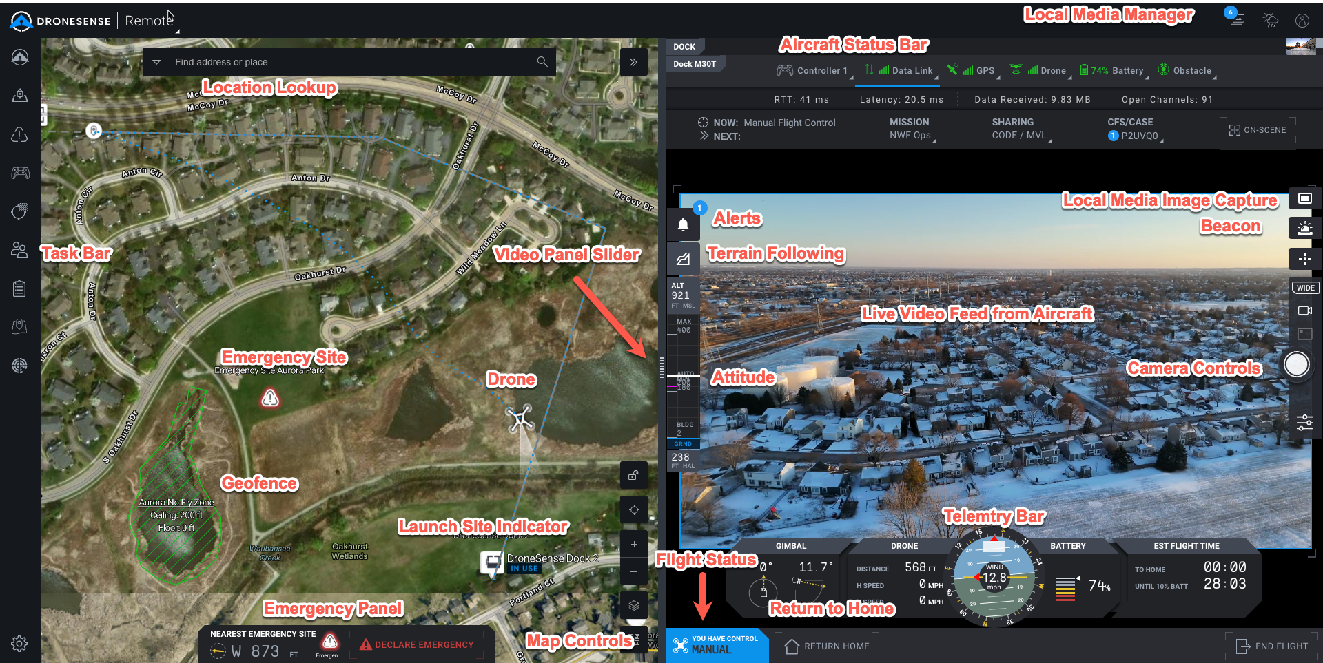 DSR User Interface Overview – DroneSense Support