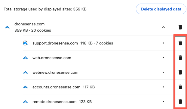 Clear Browser Cache – DroneSense Support